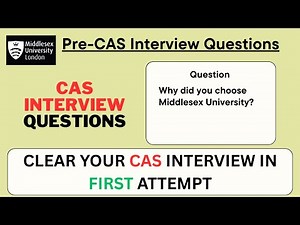 Middlesex University London Pre Cas Interview Questions