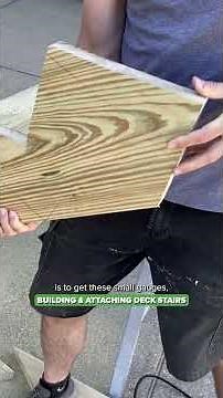 How To Build And Attach Deck Stairs