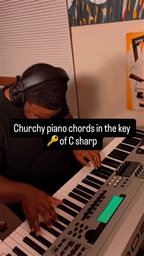 Dan on Instagram: "Churchy piano chords in the key of D flat (aka C sharp ) don’t mind me .. just shedding having fun .. making mistakes and all 🫠🤷🏾‍♂️😮‍💨 #piano #pianocover #musician #churchmusician #pianolessons #pianochords #churchmusicians #pianotutorial #praisebreak"