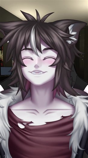 just being adorable... #vtuber #live2d #tfmjonny #anime #wolfboy