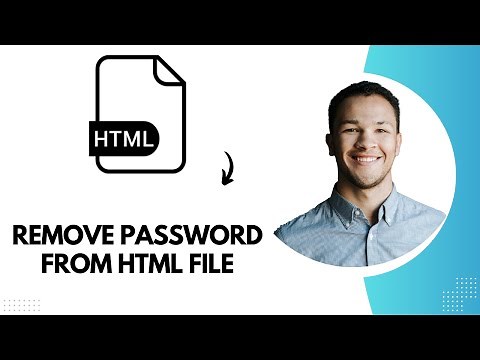 How to Remove Password From HTML File (Best Method)