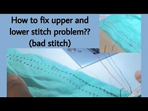 Singer sewing machine er bad stitch problem solved! | upper and lower loose stitch | thread looping