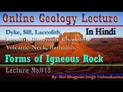 Concordant and Discordant forms of igneous rock