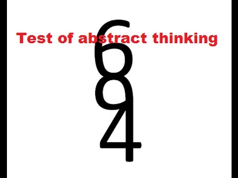 Abstract thinking test: How many numbers can you see?