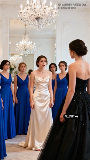 My best friend sent me a message telling me to wear an ivory dress to her wedding for what she called a “chic reverse palette.” I arrived in white—only to discover every other bridesmaid dressed in royal blue. “Are you insane?” she sneered, accusing me of trying to upstage her. I reached for my phone to show her the text, but the messages were gone. Then the groom walked in… “We're doing a reverse palette concept. Bridesmaids in ivory slip dresses, bride and groom in midnight black. It's going t