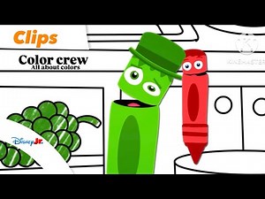 Color, crew all about colors, orange oranges, carrot milk, pumpkin clips, Disney JR ￼