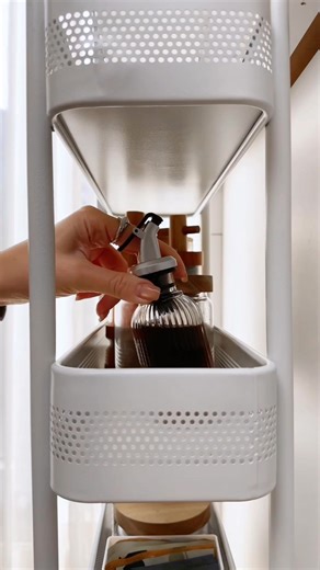 A narrow rolling cart that slides into tight spaces for easy extra storage. 🔍 Find it at https://temu.to/m/gi78tw4fqlv or with this code ffx6485. #temu #organization | Temu