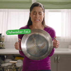 Cascade Platinum gets stuck-on messes clean the first time. Skip the pre-wash and throw your dishes right in the dishwasher. #CascadeClean #NothingCleansBetter | Cascade