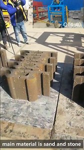 how to make concrete interlocking blocks