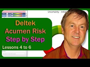 🔰 Deltek Acumen Risk – Step by Step 🔰 Lessons 5 to 6 🔰 Training - Schedule Risk Analysis Made Easy