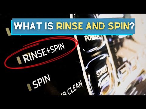What Is “Rinse and Spin” on a Washing Machine?
