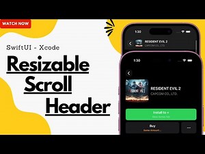 Resizable Header Scroll View Using SwiftUI | Xcode