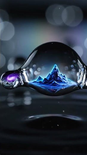 Floating Droplet Landscapes 😍💧 | Soothing Macro Loop