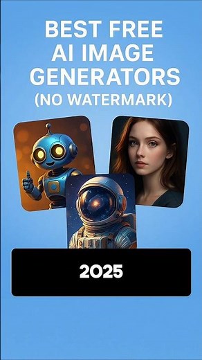 Top 5 Free AI Image Generators Without Watermark (2025) 🎨