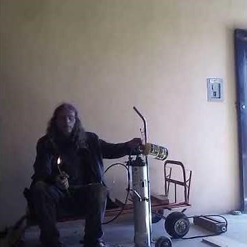 First test of medical oxygen tank used for MAPP/oxy welding