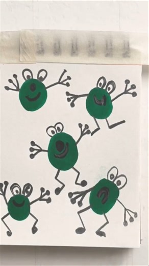 cat Frogs Step by Step for Kids Drawing Tutorial #youtubeshorts #shortsfeed #shorts #art #viral #art