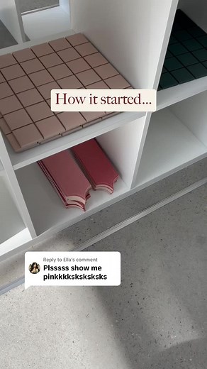 Fitzroy Gloss Mixed Pink Feather Tile Installation Ideas