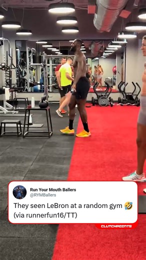 Imagine just getting there to get a pump and boom there's LeBron! (via runnerfun16/TT) | NBA Memes