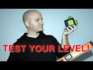 SO EASY to test your laser level bubble level and spirit level! And calibrate them!