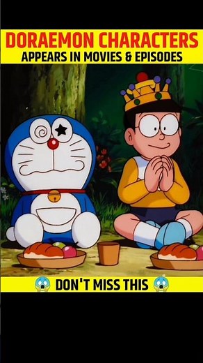 Doraemon 3 Side Characters 😲 | First Appears In Episodes And Then In Movies | #doraemon #shorts