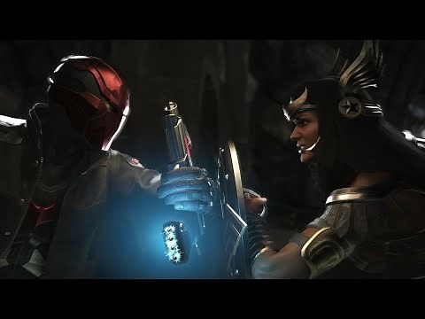 Injustice 2 : Red Hood Vs Wonder Woman - All Intro/Outros, Clash Dialogues, Super Moves