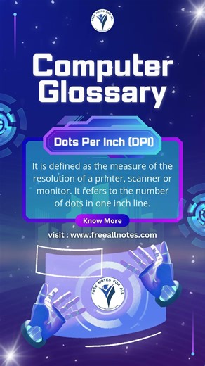 DPI - Dots Per lnch | Computer Glossary | Domain Name, Terms #computerkeys #devicedrivers #dpi