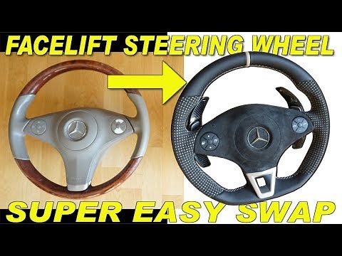 Mercedes Facelift steering wheel retrofit W212 W204 W166 W176 R230 Prt6