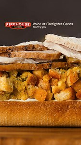 255K views | Warm up with the Thanksgiving Turkey Sub. It’s back with carved turkey, stuffing, cranberry, and now add savory gravy | Firehouse Subs | Facebook