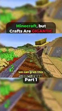 This minecraft gigantic crafts mod is so funny 😂 #minecraft #minecraftmods #minecraftchallenge