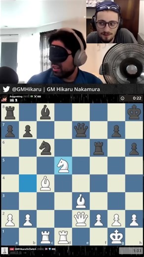 644K views · 7K reactions | GM Hikaru Plays Chess BLINDFOLDED!(w/ GM Levy) He's So Good! #hikarunakamura #gothamchess #chess #chessgame #chessplayer | Daily Dose Of Chess | Facebook