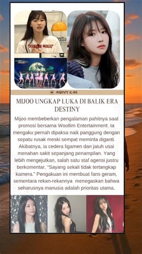 Mijoo ungkap luka dibalik era destiny #kpop #idol #lovelyz #mijoo #shorts