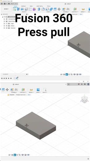 Fusion 360 Presspull