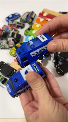 Police Cars ASMR 🚓🎶 Satisfying Sounds on Colorful Track | No Talking