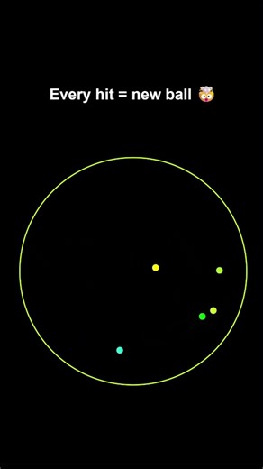 Every Bounce Creates a NEW Ball… Watch What Happens 🤯#satisfying #simulation #shorts
