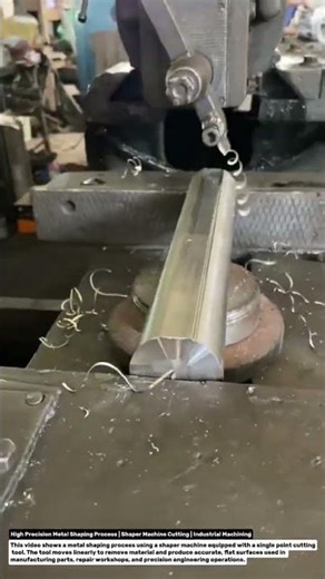 High Precision Metal Shaping Process | Shaper Machine Cutting | Industrial Machining.