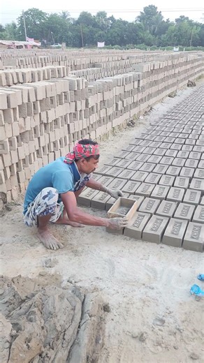 BRICK : Making Bricks using Soil,Muddy,Clay #clayarts #mudbrickmake #bricks