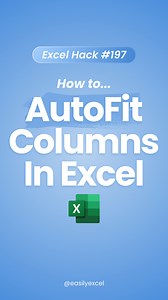 1.9K views · 26 reactions | How to auto-adjust columns in Excel using VBA! #excel #accouting #workhacks #spreadsheets #exceltips #corporate #VBA | Easilyexcel | Facebook