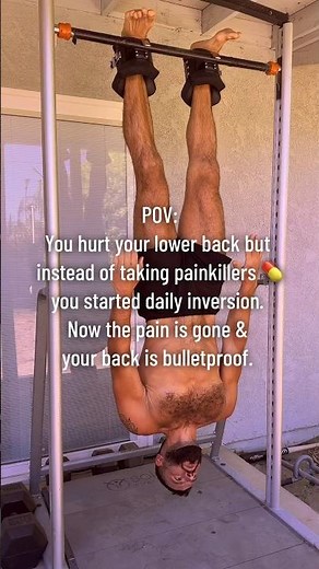 🦇 BATMAN-APPROVED ✅ #POV #Inversion #Spine #BackPain #Back #FitOver40 #Fitness #Health #Situps