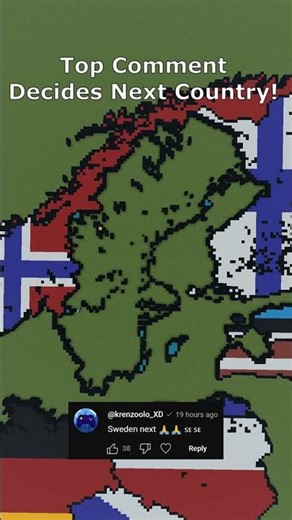 Medium Scale Sweden #sweden #swedish #maps #flags #minecraft