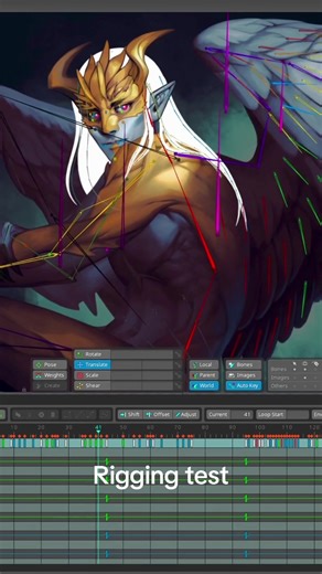 Full Rigging Completed: 8 Hours in Animation