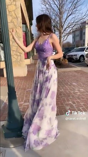 Long Prom Dress on a windy day
