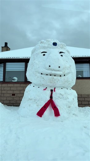 Winter Fun: Building a Snowman in Manchester