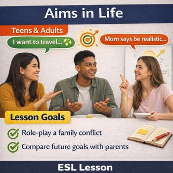 ESL Life Goals & Future Plans Lesson: Discussing Aspirations, Role-Plays