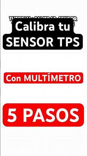 How to calibrate the TPS SENSOR with a Multimeter in 5 steps.