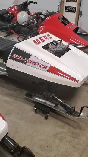 Vintage 76 Merc 340 Snow Twister Snowmobile Restoration