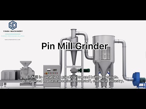 Demonstration of yinda Stainless Steel Pin Mill Powder Grinder Machine