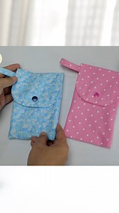 Fast & Easy! DIY Phone case. #sewingforbeginner #fabricbags #sewingprojects #diybags #phonecase #diy #sewing | Ae PooiM
