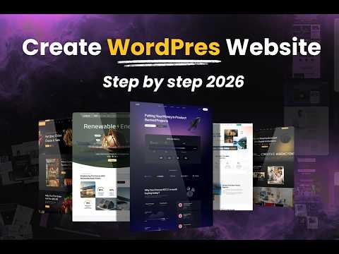 Build Your First WordPress Website in 2026 (Complete Beginner Guide)
