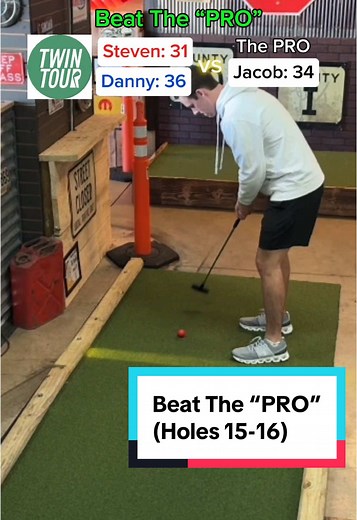 Beat The PRO Mini Golf Challenge on Holes 15-16