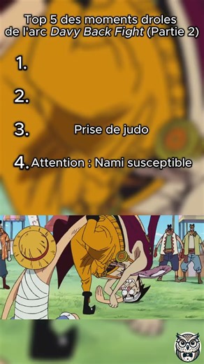 Top 5 des moments droles de l'arc Davy Back Fight (Partie 2) #onepiece #drôle #top #viral